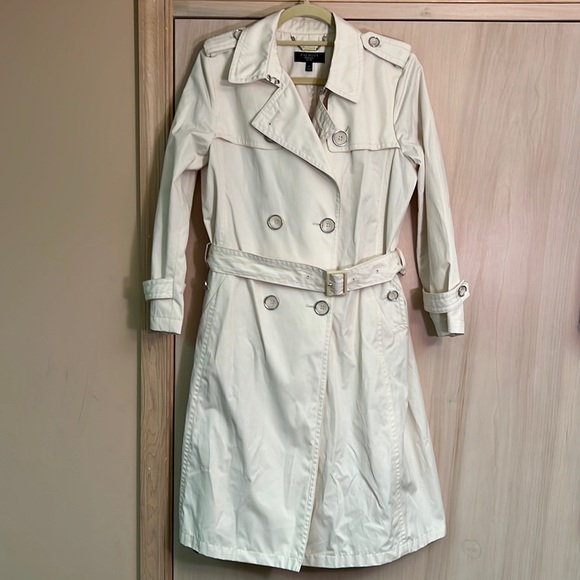 Talbots | Jackets & Coats | Talbots Cream Trench Rain Coat | Poshmark
